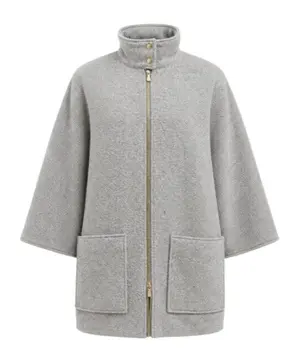 Eleventy Zippered Coat - Gray