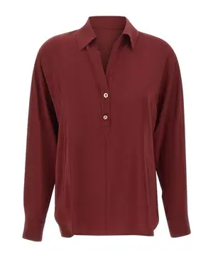 Max Mara Long-sleeved Polo Shirt - Red