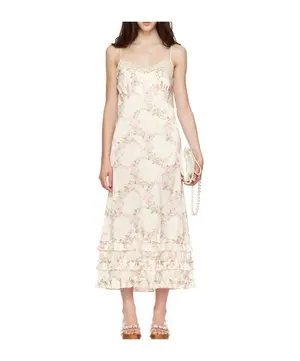 Simone Rocha Ruffled Hem Sundress - Cream