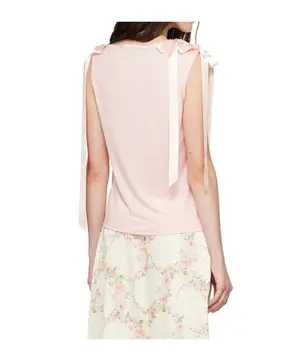 Simone Rocha Bow Ribbon Tank Top