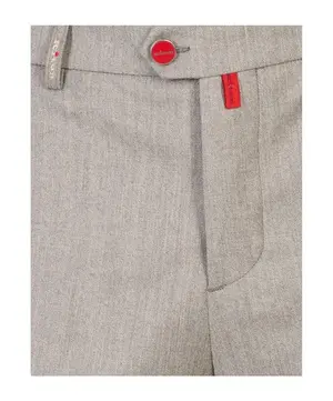 Kiton Logo-patch Straight-leg Trousers