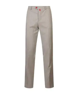 Kiton Casual Trousers With Belt Loops - Grey