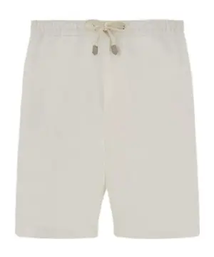 Canali Drawstring Bermuda Shorts - White