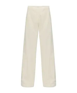 Paul & Shark Wide-leg Corduroy Pants - White
