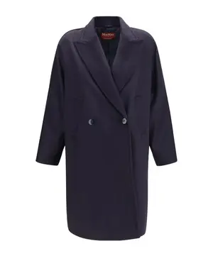 Max Mara Long-sleeved Coat - Black