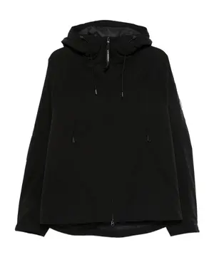 C.P. COMPANY Lens Detailed Zip-up Jacket - Black