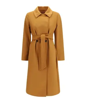 Max Mara Long-sleeved Coat - Brown