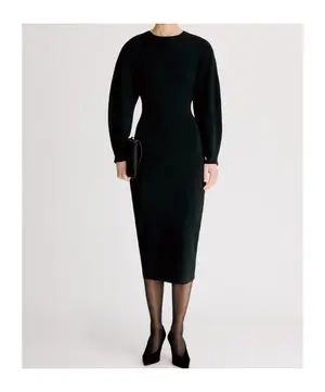 Loulou De Saison Elena Puff-sleeve Knitted Dress
