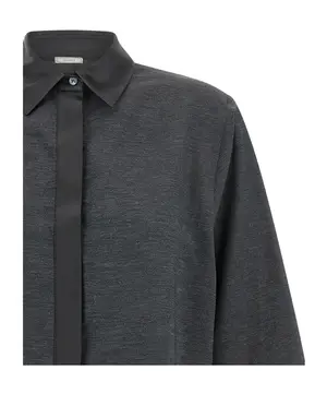 Peserico Contrast-trim Boxy Shirt