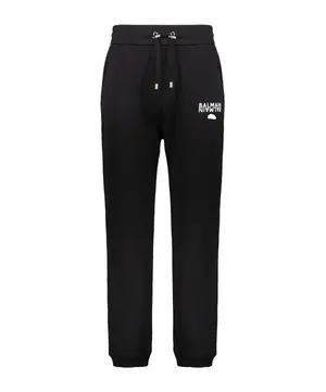 Balmain Drawstring-fasteningl Logo-detail Track Pants - Black
