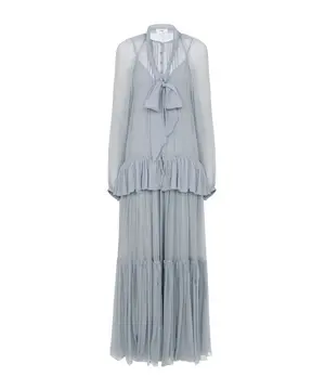 Chloé Fluid Long Dress - Gray