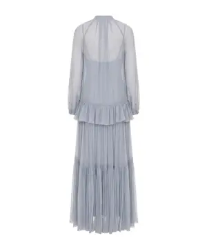 Chloé Tiered Maxi Dress With Ruffled Details