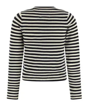 Extreme Cashmere Striped Knit Top