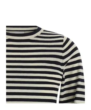 Extreme Cashmere Striped Knit Top