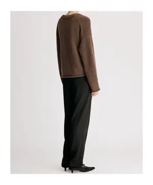 Loulou De Saison Derry Ribbed Cashmere Sweater - Coffee