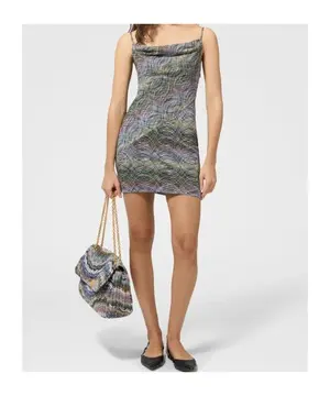 Missoni Zigzag-knit Cowl-neck Dress