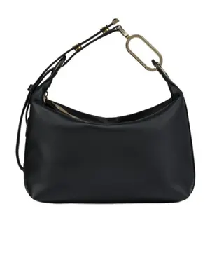 CHRISTIAN LOUBOUTIN Flo Pouch Shiny Calf Leather - Black