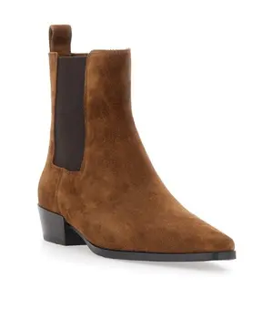 STRATEGIA Leather Ankle Boots