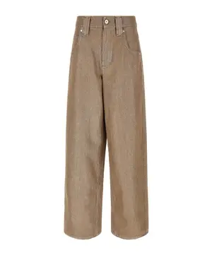 Brunello Cucinelli Baggy Jeans - Brown