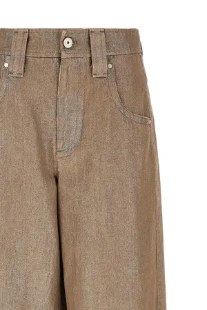 Brunello Cucinelli Baggy Jeans - Brown