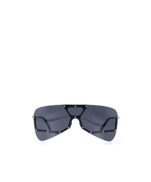 Rick Owens Tower Shield Frame Sunglasses - Blue
