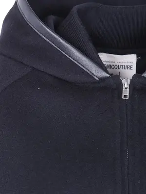 SEMICOUTURE Double Wool Hooded Bomber Jacket