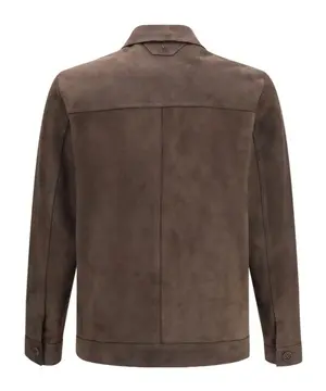 SALVATORE SANTORO Button-up Suede Jacket