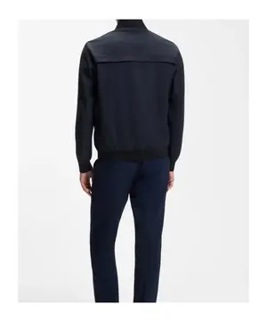 Hugo Boss Slim-fit Jacket In Micro-patterned Stretch Fabric