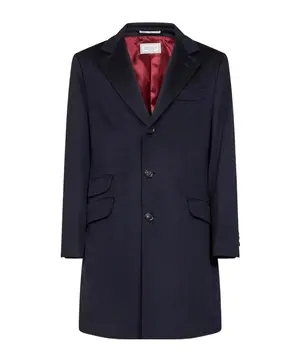 Brunello Cucinelli Collared Long-sleeved Coat - Black