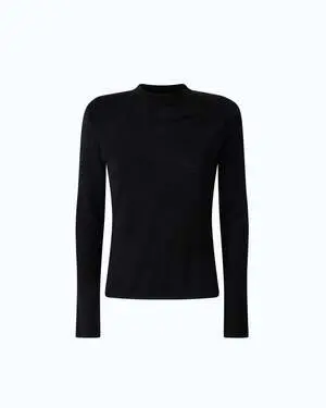 Pinko Wool Ribbed-cuff Sweater