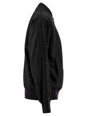 Brunello Cucinelli Zip-up Bomber Jacket With Ribbed Details - No