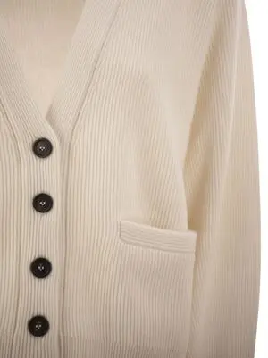 Brunello Cucinelli Ribbed-knit Cashmere Cardigan