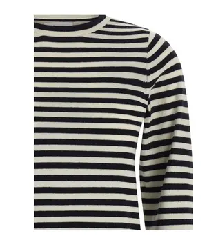 Extreme Cashmere Striped Knit Top