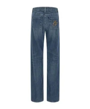 Elisabetta Franchi Logo Embroidery Jeans