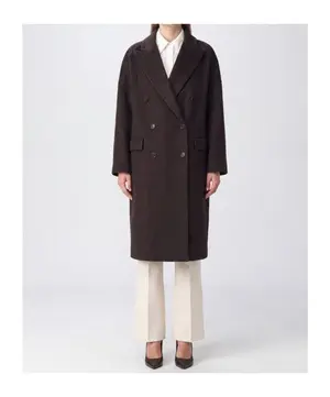 Brunello Cucinelli Double-breasted Cashmere Coat - Black