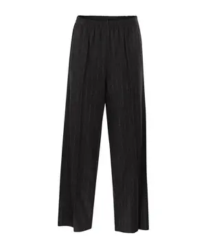 Brunello Cucinelli Sequin Embellished Pinstripe Trousers - Black