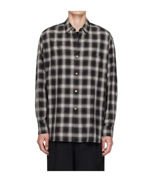 SSSTEIN Long-sleeved Plaid Shirt