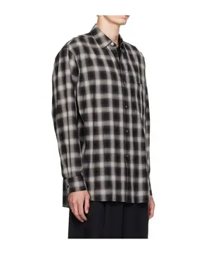 SSSTEIN Long-sleeved Plaid Shirt