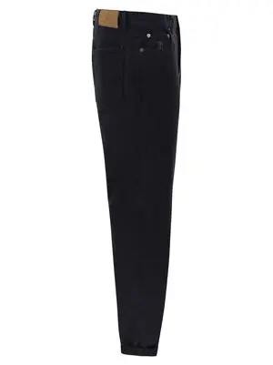 Brunello Cucinelli Five-pocket Cotton Jeans With A Contemporary Silhouette - Black