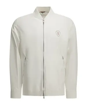 Brunello Cucinelli Logo-patch Zip-up Jacket - No