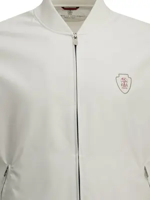 Brunello Cucinelli Logo-patch Zip-up Jacket
