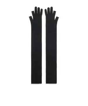 Rick Owens Fingerless Gloves - Black