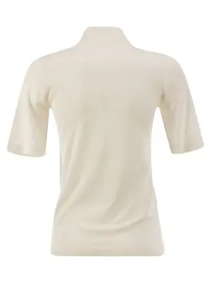 Brunello Cucinelli High-neck Short-sleeved Knitwear