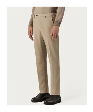 Canali Twill Slim-fit Trousers