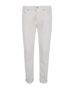 DONDUP Icon' Slim Fit Needlecord 5 Pockets Jeans - Ivory
