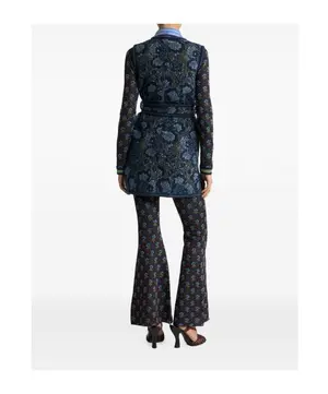 Etro Long Jacquard Waistcoat - Black
