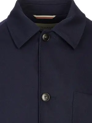 Canali Long Sleeve Button-front Jacket