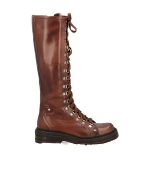 Miu Miu Lace-up Boots - Brown