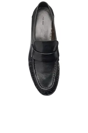 THE ROW Soft Loafer - Black
