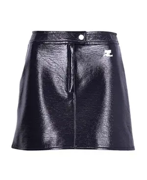 COURREGES Logo Skirt - Black